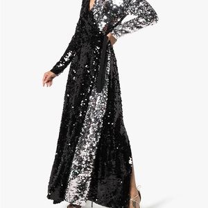 We Are Leon | Dresses | We Are Leon Designer Sequin Wrap Dress With ...